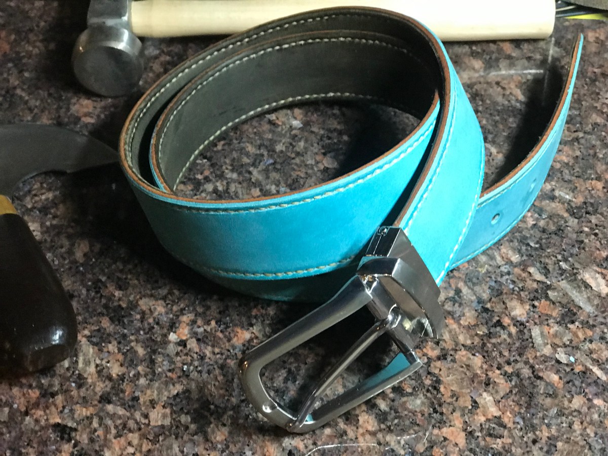 Aqua belt – Grayhome Leather